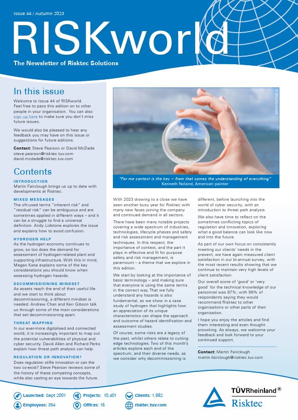 RISKworld Issue 44, Autumn 2023 - Risktec